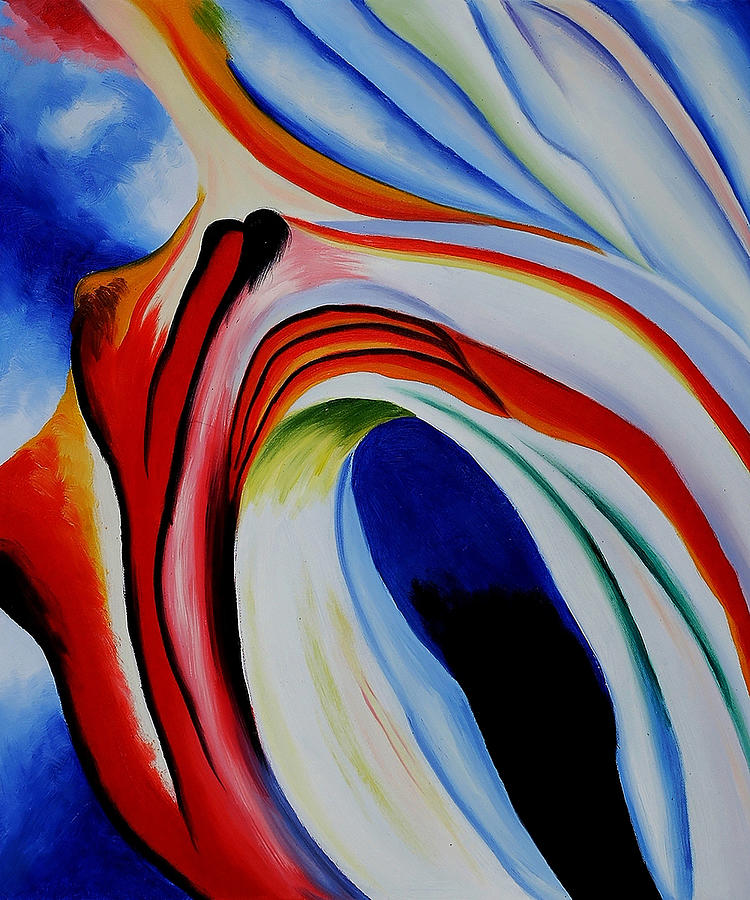 Georgia Okeeffe Painting by Vintage Illustrations - Fine Art America