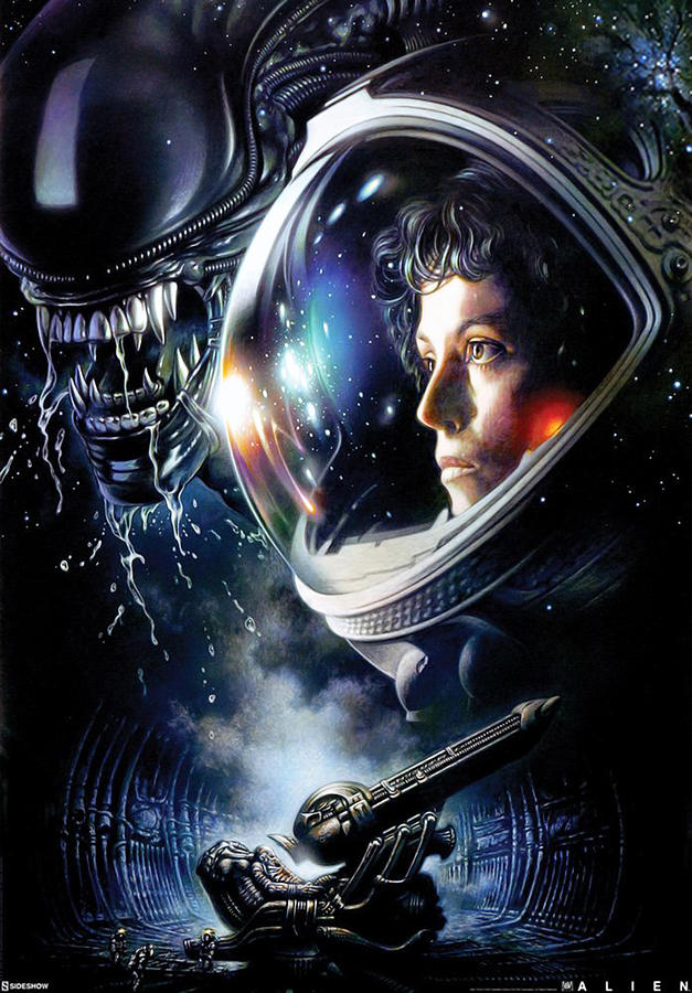 Alien Movie Poster, Alien 1979 Painting by Jean Darmel - Fine Art America