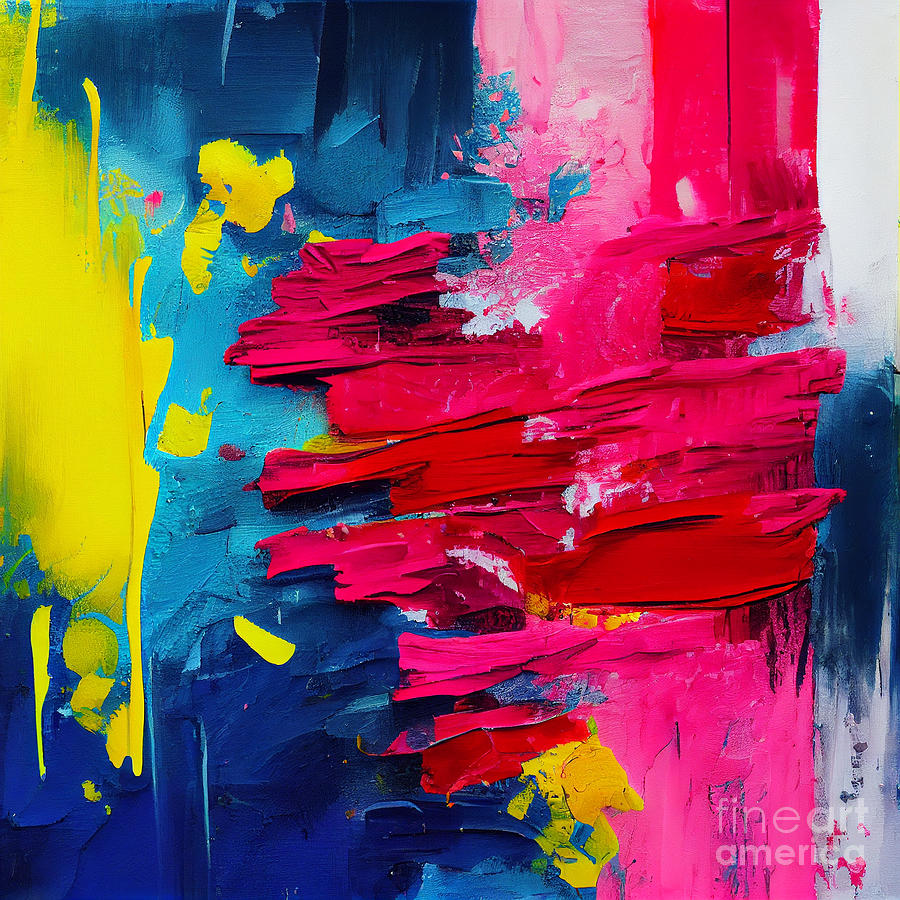 Abstract Painting with a focus on texture by Asar Studios Digital Art ...