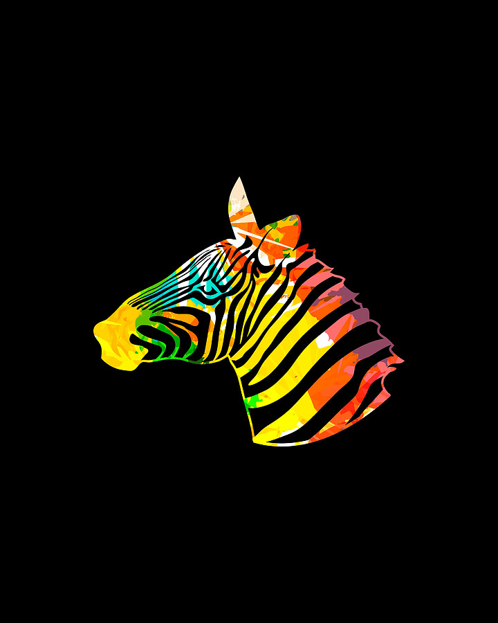 Abstract Zebra Illustration Digital Art by CalNyto - Fine Art America