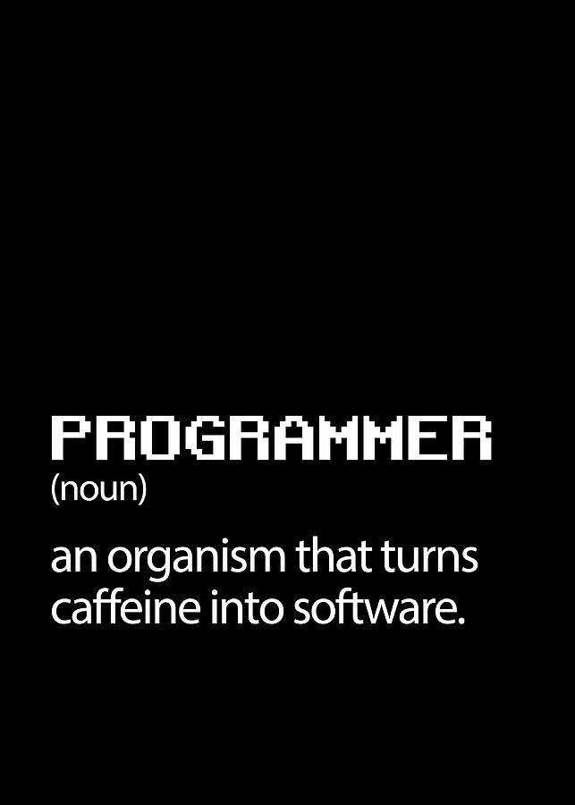 Computer Programmer Developer Funny Wall Art #4 Digital Art by Sabrina ...
