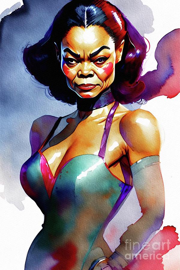 Eartha Kitt, Actress and Singer Painting by John Springfield - Pixels