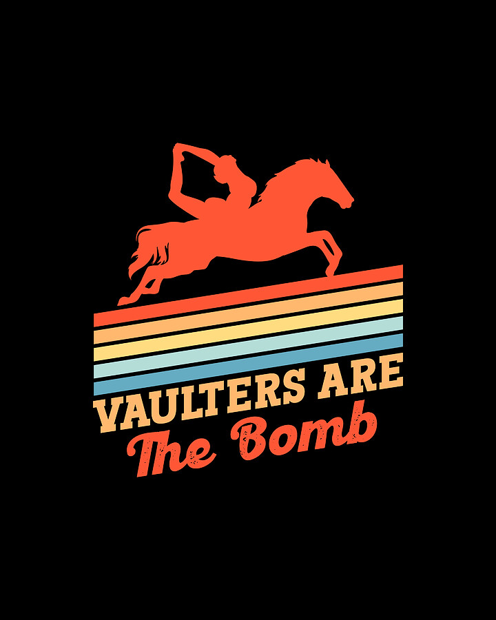 Equestrian Horse Vaulting Bomb Vaulter Horseback Riding Acrobatics ...