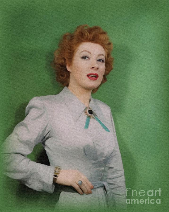 Greer Garson, Movie Star Painting by John Springfield - Fine Art America
