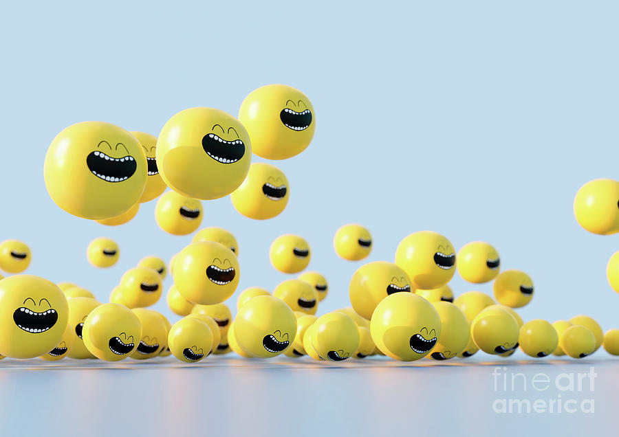 Happy Bouncing Yellow Ball Heads #4 Digital Art by Allan Swart - Fine ... Happy Bouncing Yellow Ball Heads #4 Digital Art by Allan Swart - Fine ...
