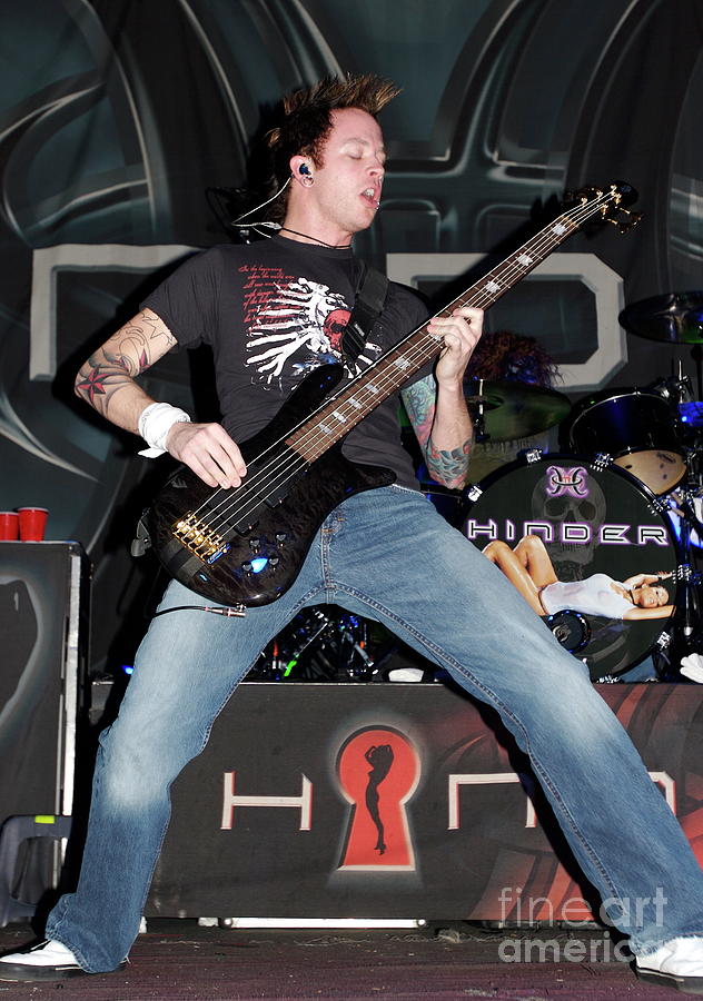 Mike Rodden - Hinder Photograph by Concert Photos - Fine Art America
