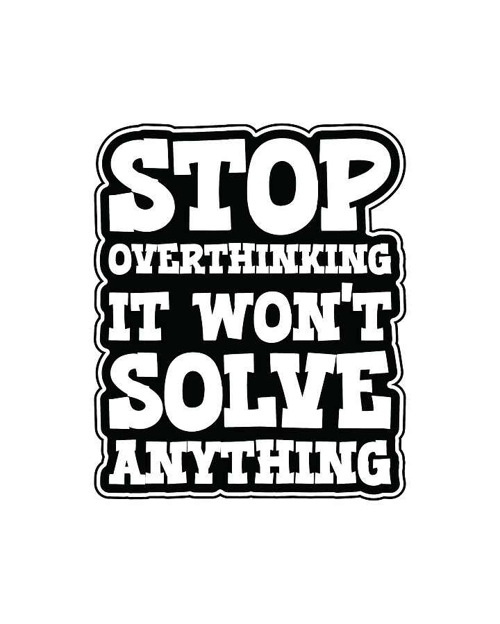 Overthinking Line Art Overthinker Anxiety Drawing Digital Art by Toms ...