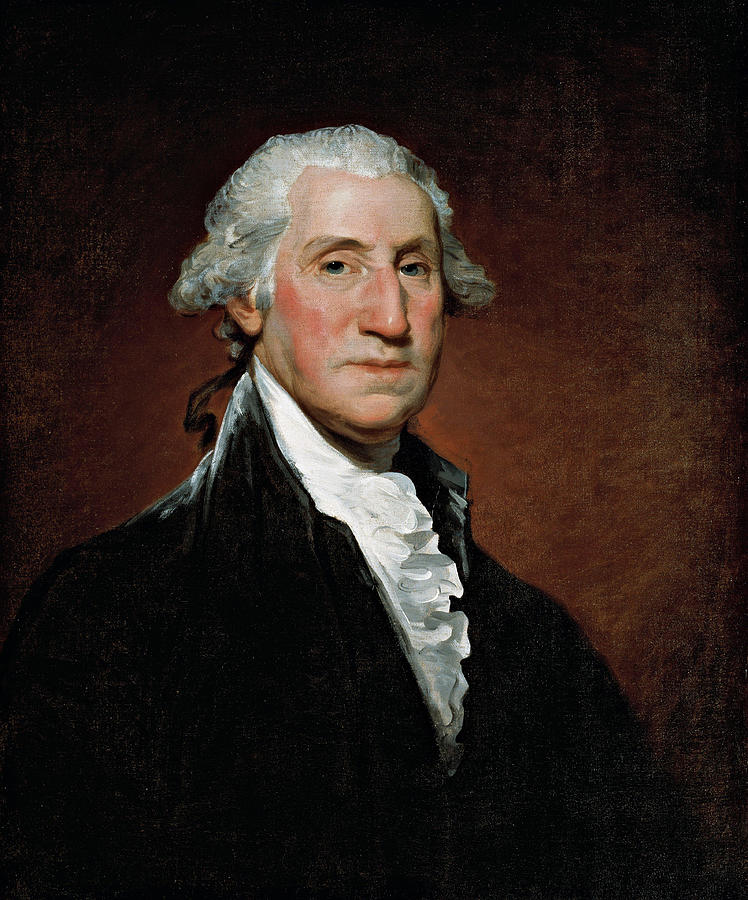Portrait of George Washington #4 Painting by Gilbert Stuart - Fine Art ...