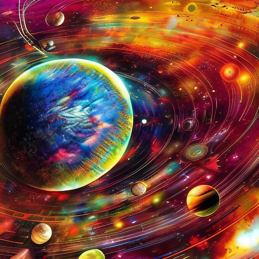 Solar System Digital Art by genXarts - Pixels