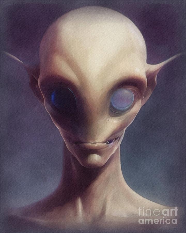 Alien Painting by Raphael Terra - Fine Art America