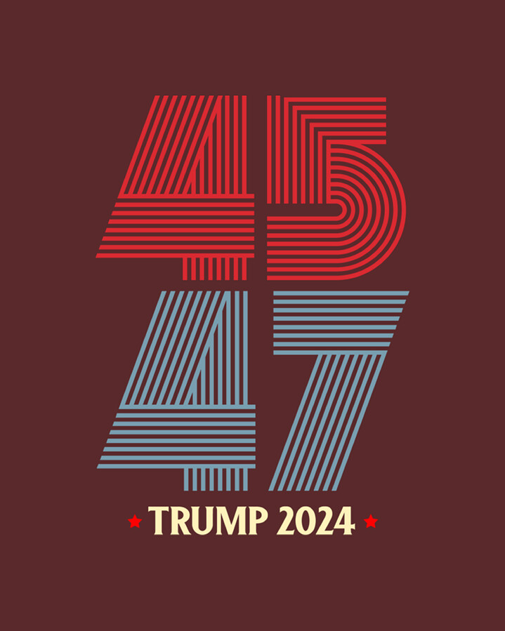 45th President Retro Trump 2024 47th President Trump Digital Art by ...