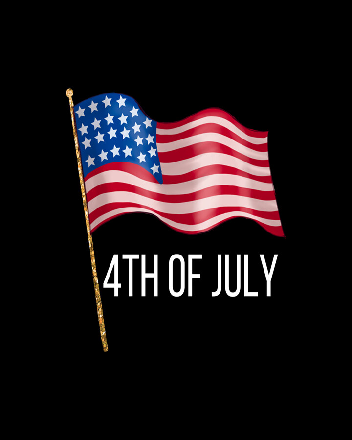 4th of July Independence Day US American Flag Digital Art by Tinh Tran ...