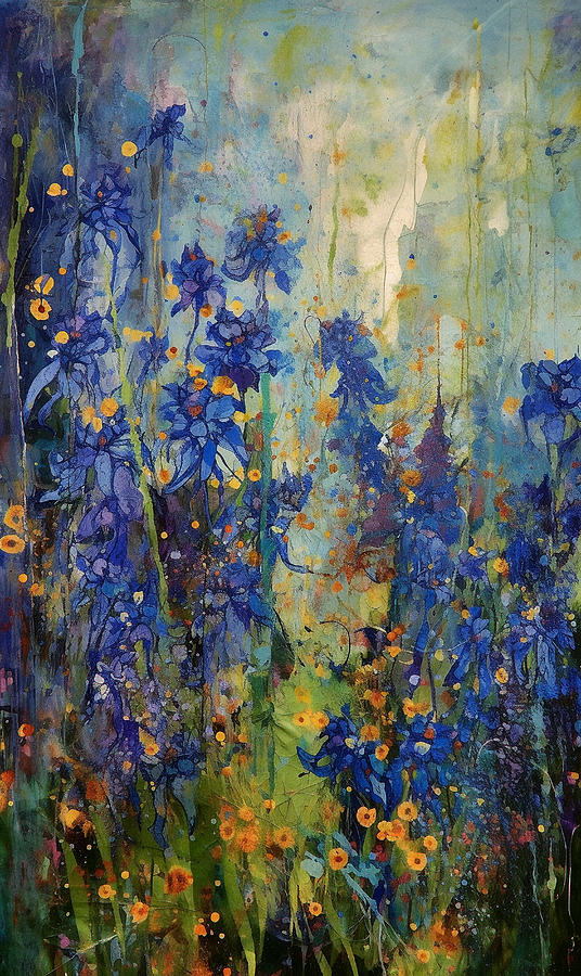 Abstract Flowerfield - Print Digital Art by SampadArt Gallery - Fine ...