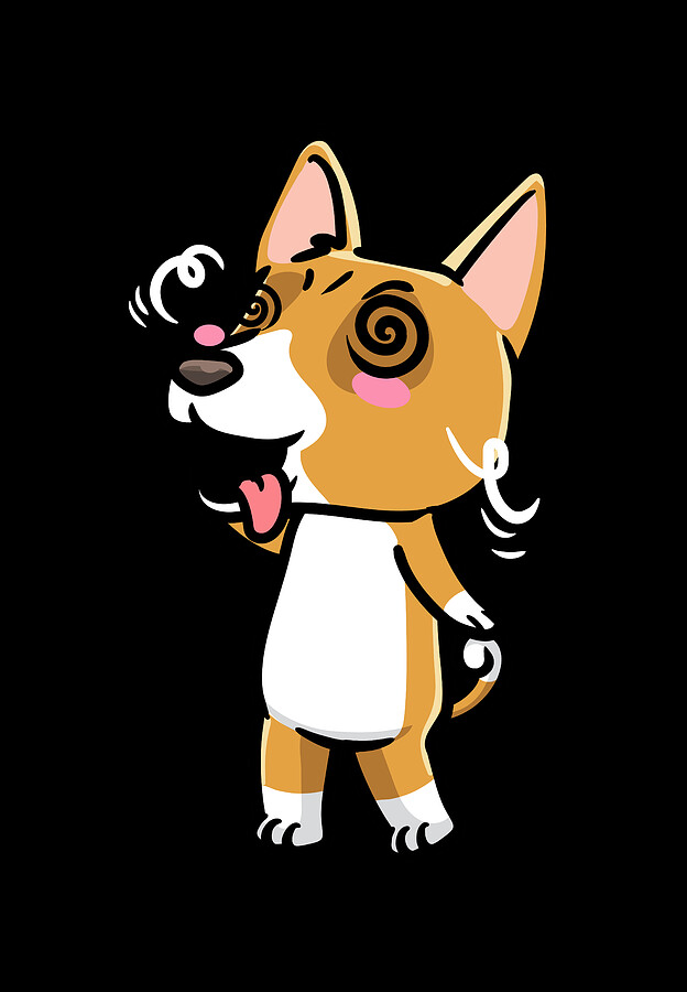 Basenji Congo Dog Emoticon Digital Art by ZimStarUS - Pixels