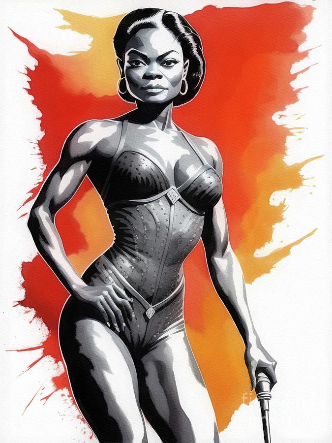 Eartha Kitt, Actress and Singer #5 Painting by Esoterica Art Agency - Fine Art America