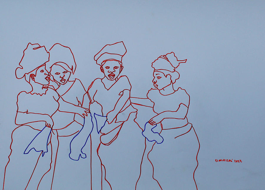 Igbo Traditional Dance Nigeria Drawing By Gloria Ssali Pixels