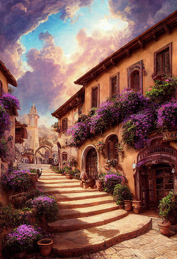 Italian Renaissance Town Digital Art by Tim Hill - Pixels