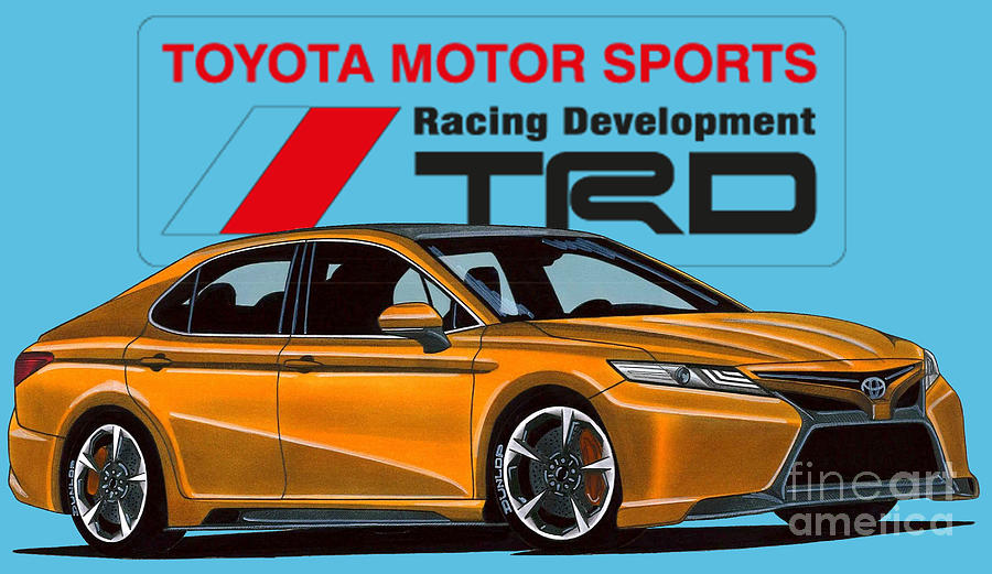 Japanese JDM Legend 4 door sedan TRD Toyota Camry XV70 V6 3.5L Drawing ...