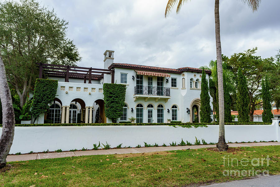 Photo of a historic landmark home in Coral Gables Granada area Photograph by Felix Mizioznikov ...