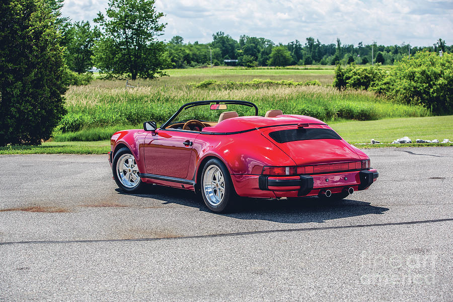 1990 Red Porsche 911 930 Carrera Speedster 3.2 Turbolook Photograph by ...