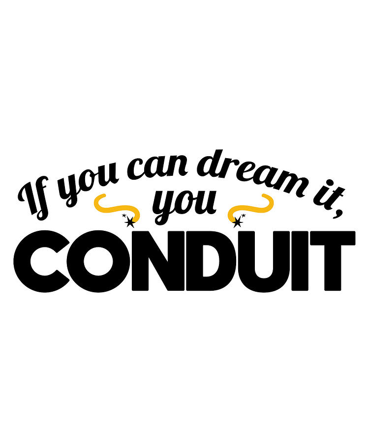 Electrician Electricity Funny Conduit Pun Digital Art by Michael S ...