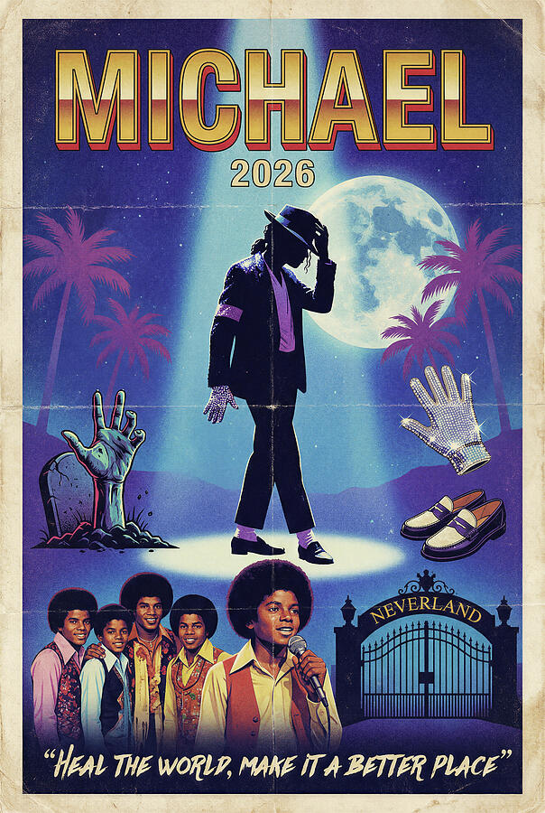 Michael Jackson Tribute - Minimal Movie Poster - Retro Film Poster ...