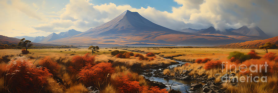 Tongariro National Park New Zealand landscape by Asar Studios #6 ...