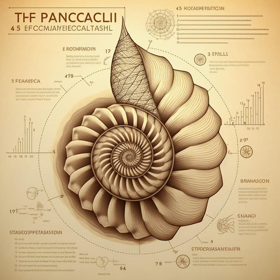 Hand Drawn Sacred Fibonacci Sequence Drawing By Ragana Design Pixels
