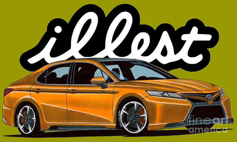 Japanese JDM Legend 4 door sedan TRD Toyota Camry XV70 V6 3.5L Drawing ...