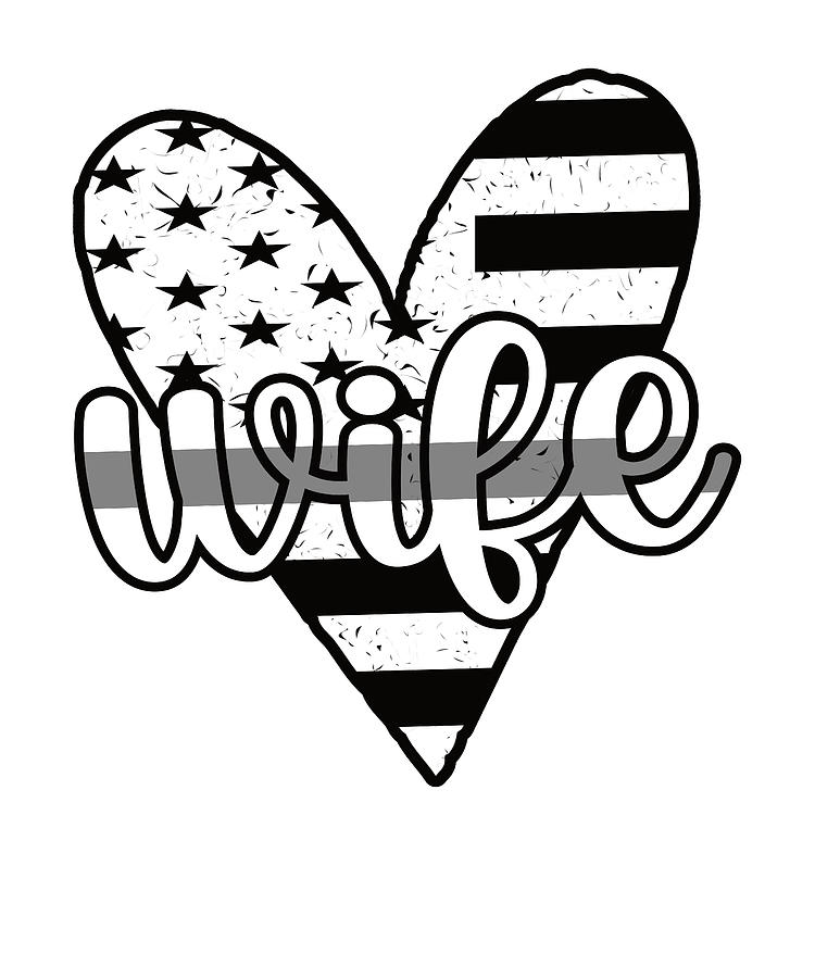 Proud Corrections Wife Correctional Officer Wife Digital Art By Madeby