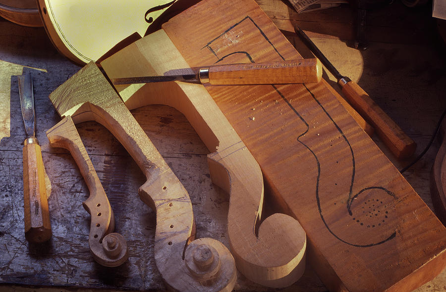 Violin-maker's workbench Photograph by David Halperin - Fine Art America