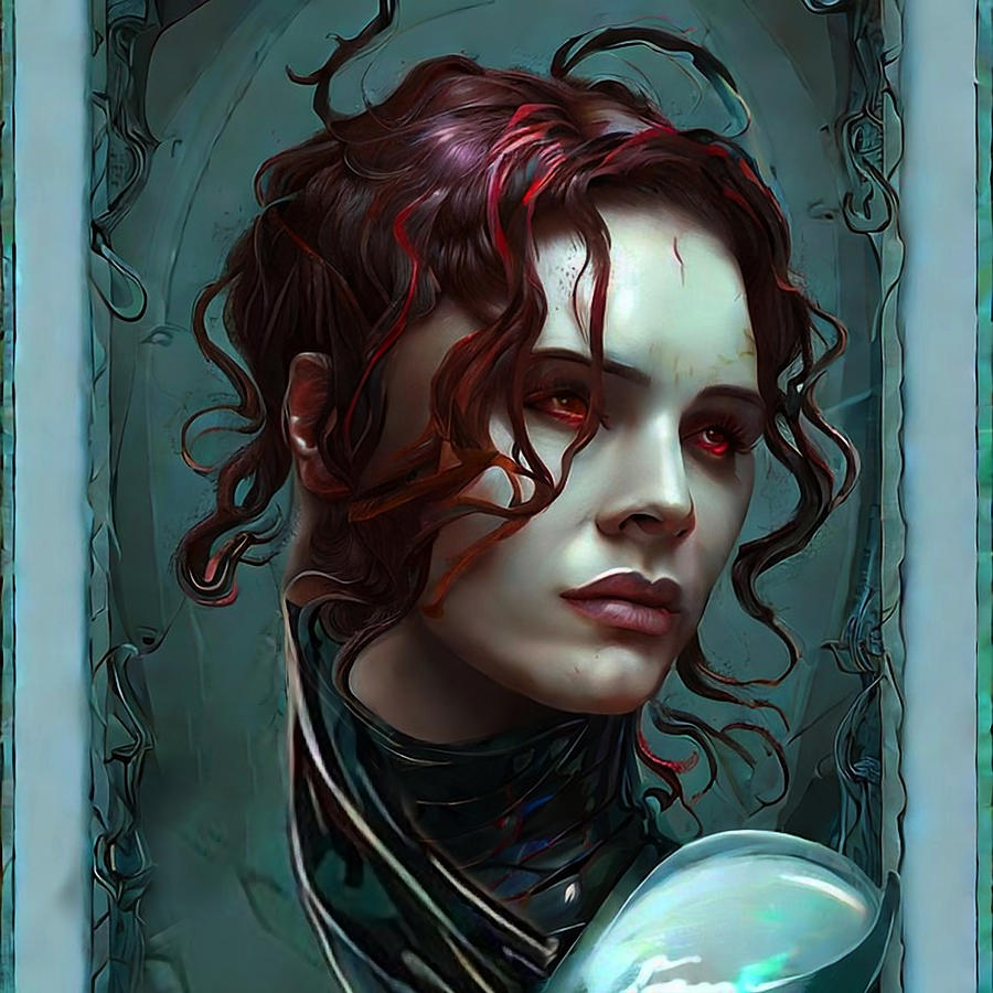 A Detailed Portrait of a Mythic Female Character Digital Art by Oana ...