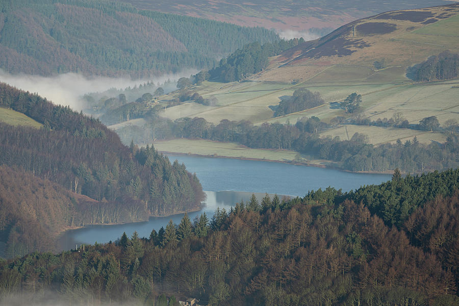 Bamford Edge sunrise cloud inversion in the Peak District National Park ...