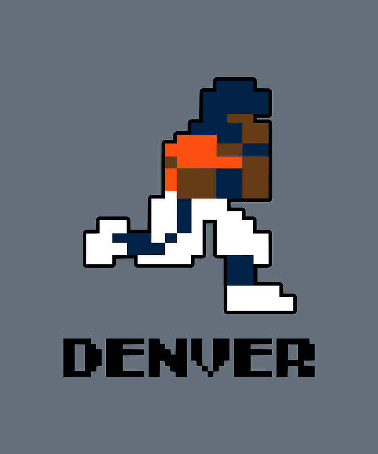8 bit Denver Football 1 Digital Art by Kha Dieu Vuong - Fine Art America