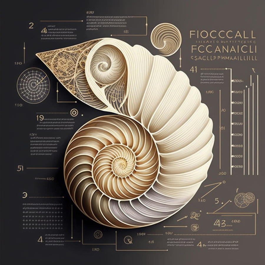 Golden Ratio Exclusive Fibonacci Style Drawing by RAGANA Design - Pixels