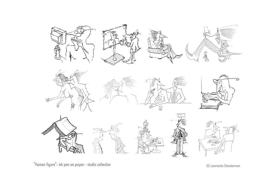 Human Figure Study Drawing by Leonardo Dooderman - Fine Art America