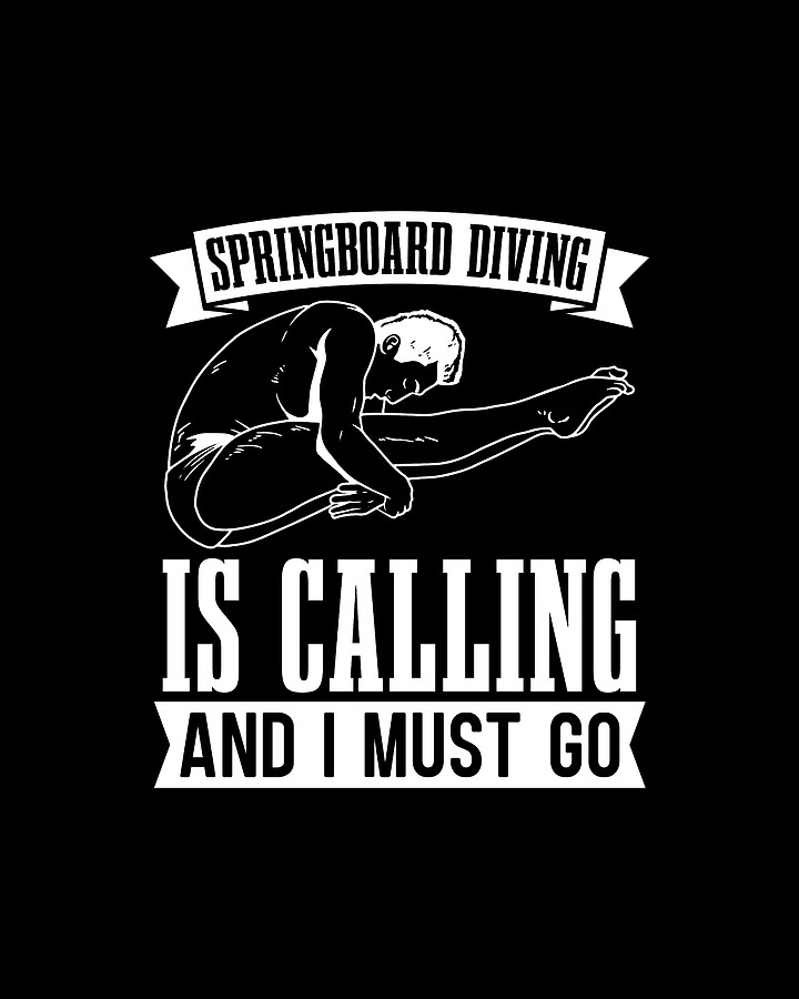 Platform Diver - Springboard Diving Digital Art by Crazy Squirrel ...