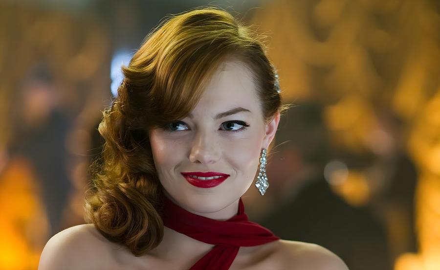 Emma Stone Digital Art By Jennifer Jacobs Pixels