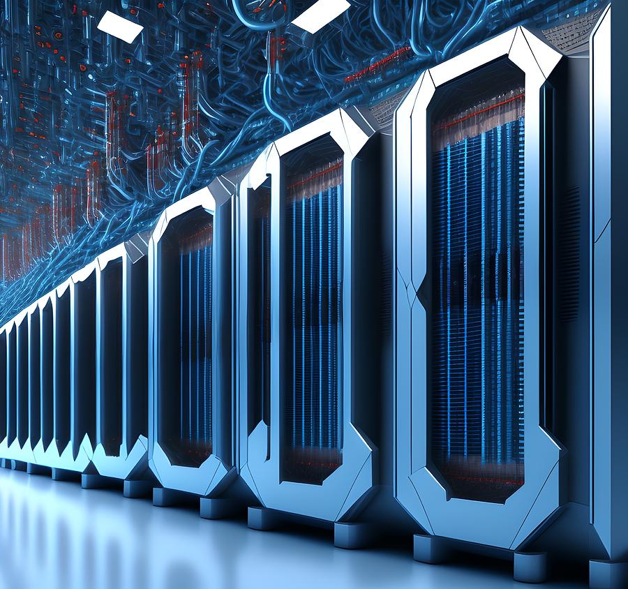 Quantum Super Computer, Generative AI Illustration Digital Art by ...