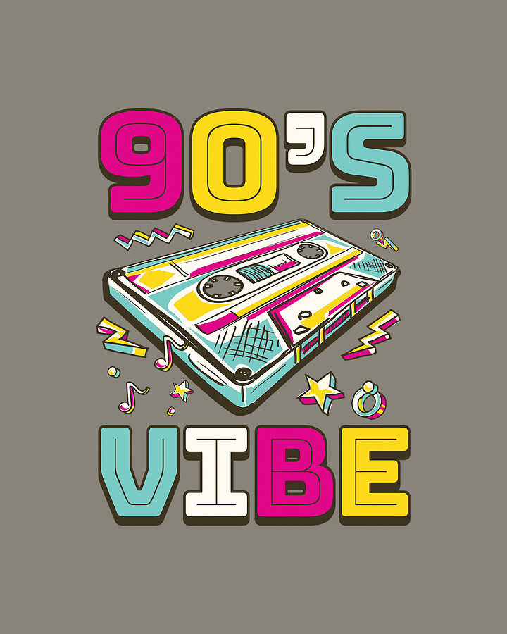 90S Vibe Old School 90 Music Party Costume Mixtape 90S Digital Art by ...