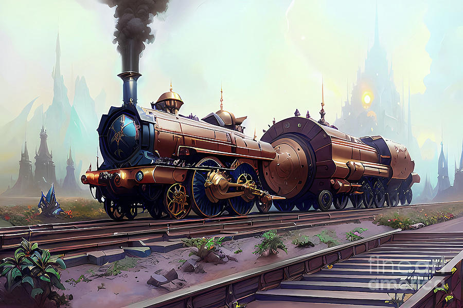 A Behemoth Steam Engine in an Everland Traverse Photograph by Wernher ...