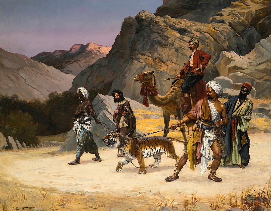 A Captive Tiger Painting by Rudolf Ernst - Fine Art America