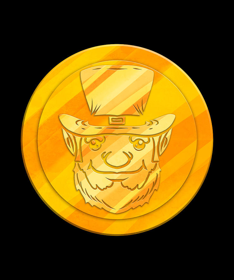 A Coin With A Leprechaun For St. Patricks Day Digital Art by Jan Bleke ...