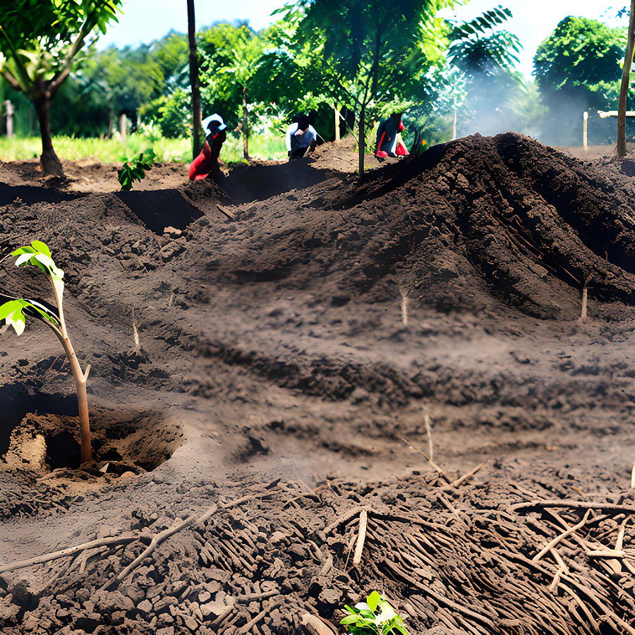 A Community's Tree-Planting Movement Digital Art by Evan Brown - Fine ...