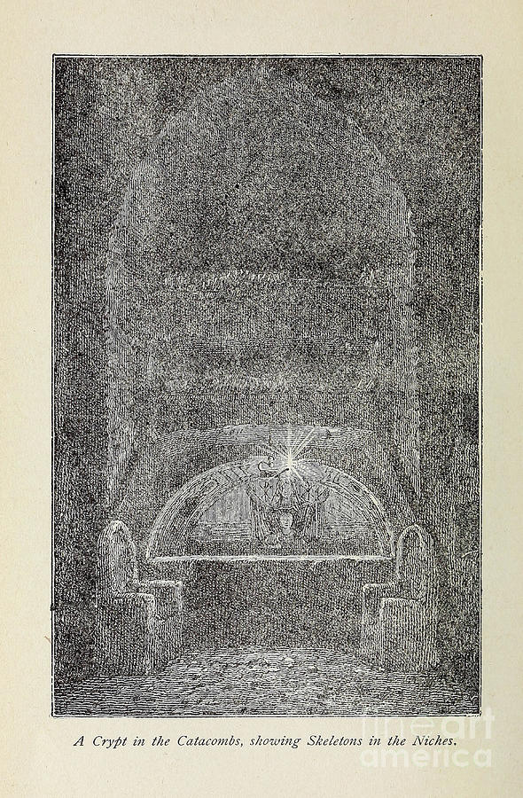 A Crypt in the Catacombs m1 Drawing by Historic Illustrations - Fine ...