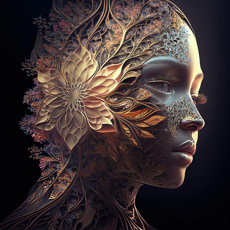 A Flower Digital Art By Oleksandr Tkachov Fine Art America