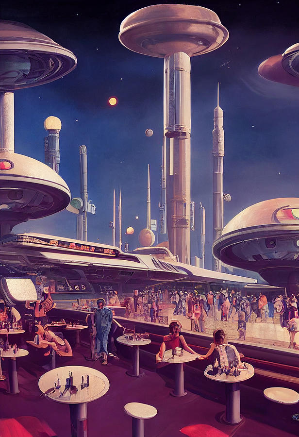 A Futuristic Space Station In Wondrous Enchanting Fanta 545b1b51 1cf4 ...