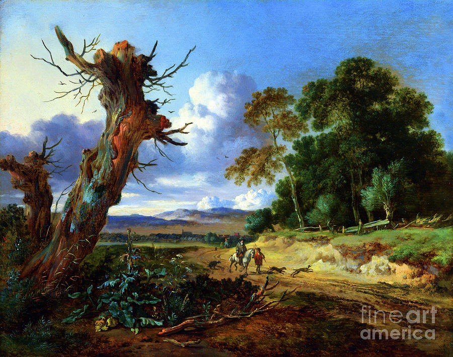 A Landscape with Two Dead Trees - Jan Wijnants Digital Art by Julien ... A Landscape with Two Dead Trees - Jan Wijnants Digital Art by Julien ...