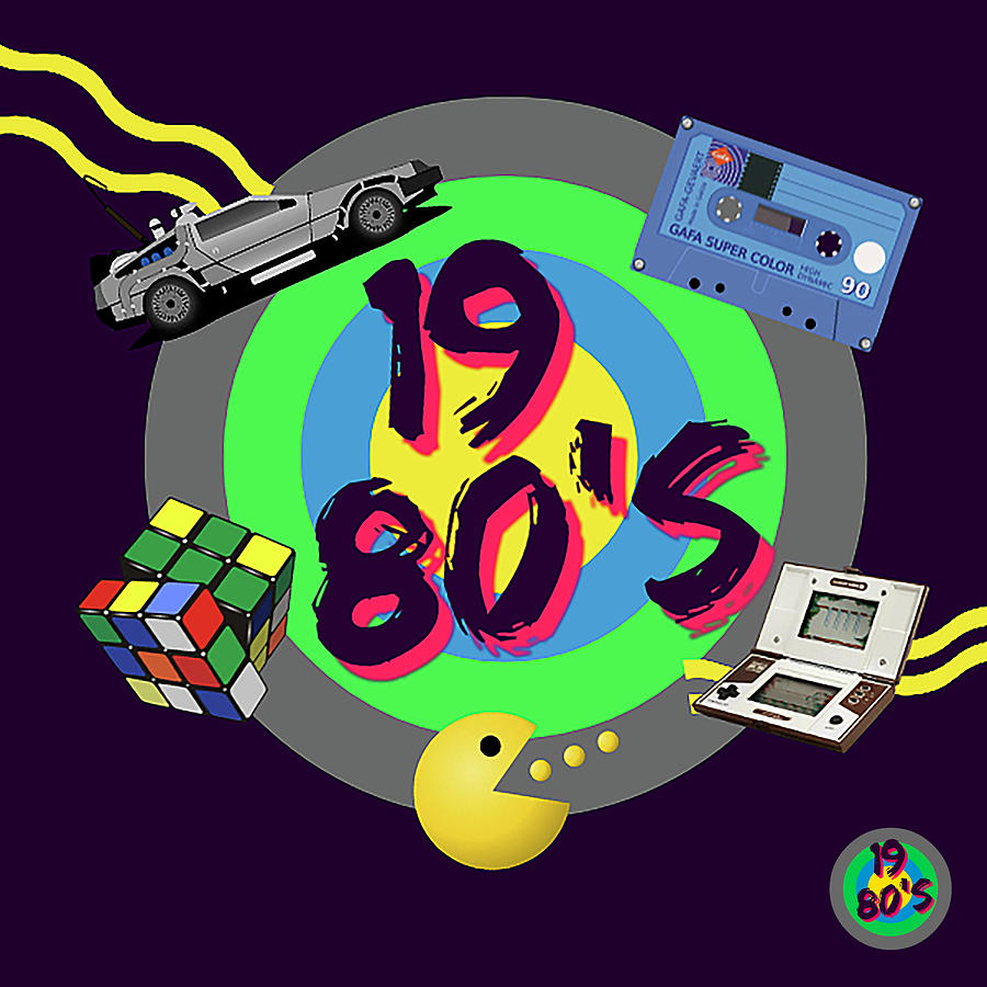 A Retro Photo of Iconic 80s Objects Digital Art by G Art - Fine Art America