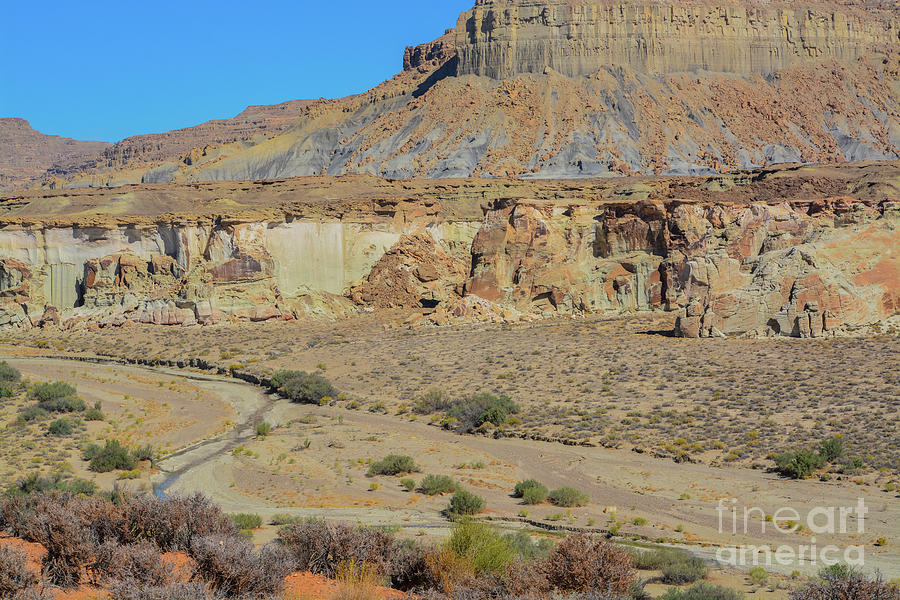 A stream flowing through the desert in southern Utah Photograph by Norm ...